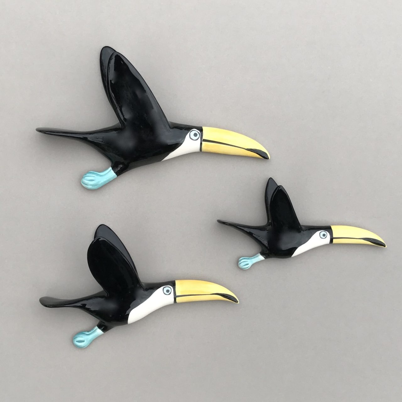 Flying Toucan Trio by Hannah Turner - Bee Eater Gifts