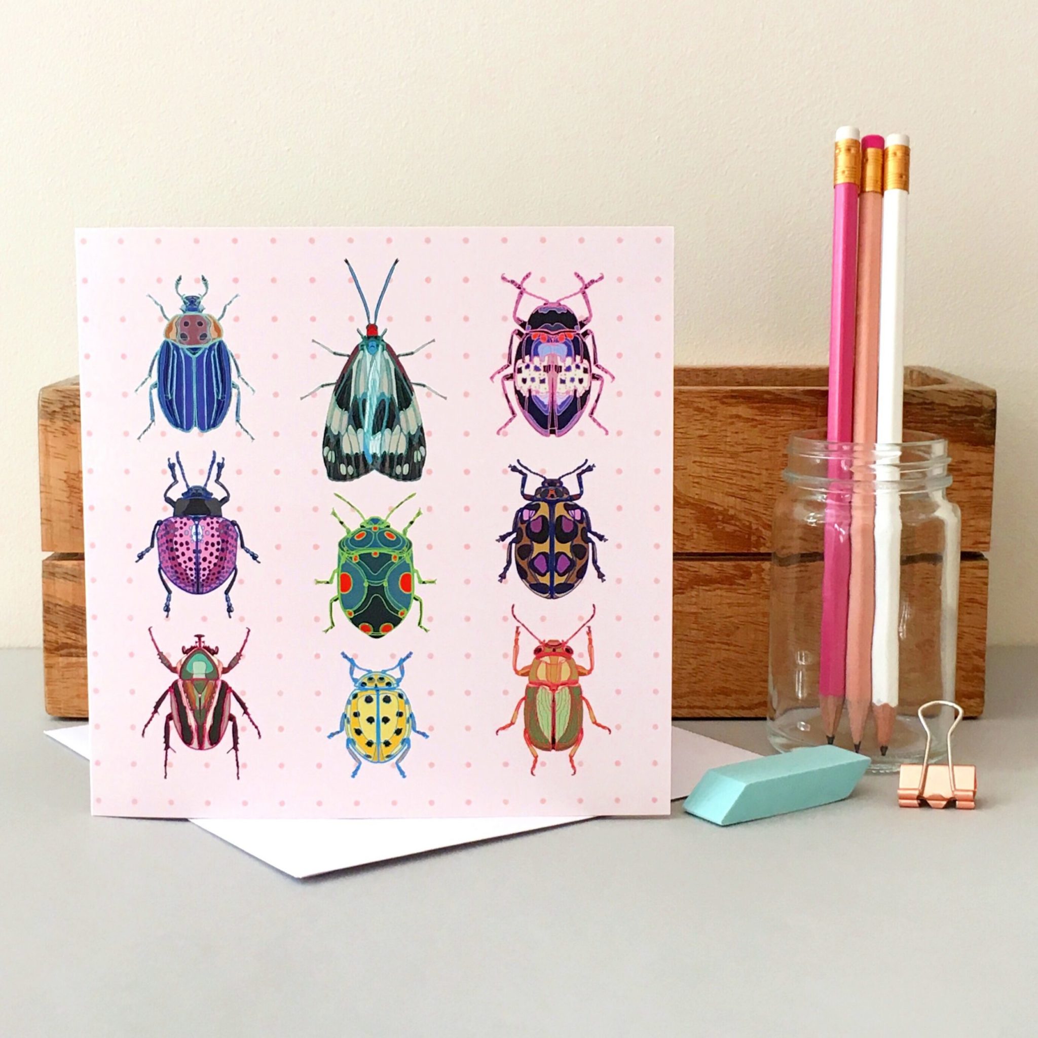 Beautiful Bugs Card – by Arch and Ivy - Bee Eater Gifts