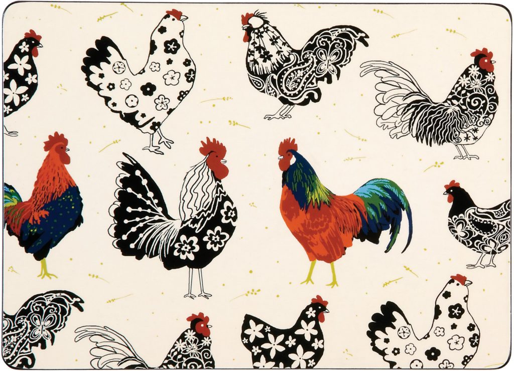 Rooster Placemats - Ulster Weavers (Set of 4) - Bee Eater Gifts