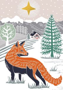 Fox Greetings Card by Kate Heiss - Bee Eater Gifts
