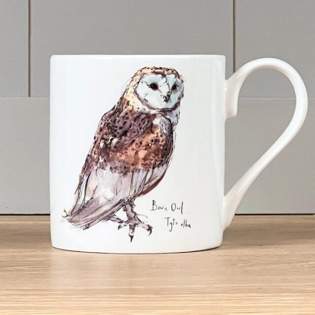 Barn Owl Mug Right by Madeleine Floyd - Bee Eater Gifts